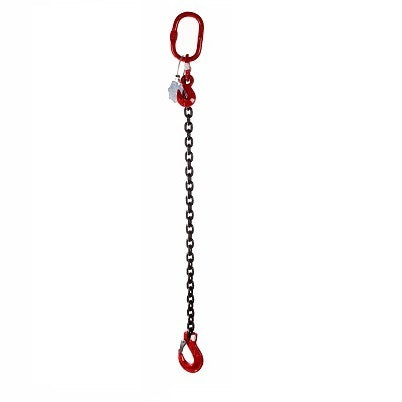 1 Leg 8.0 tonne 16mm Lifting Chain Sling with choice of length and hook ...
